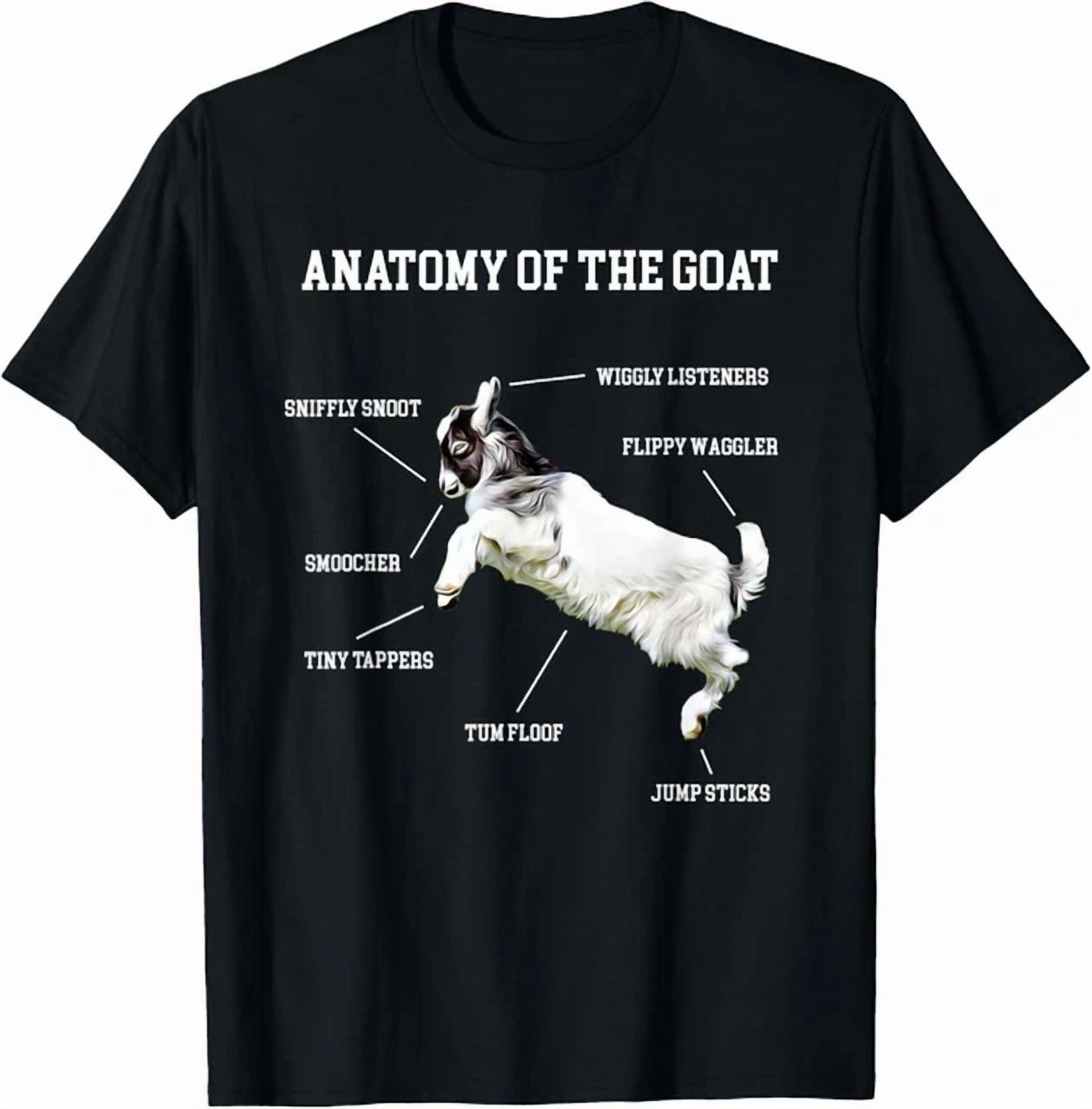 Anatomy Of The Goat Baby Cute Animal Lover Shirt Floof Gift Unisex T ...