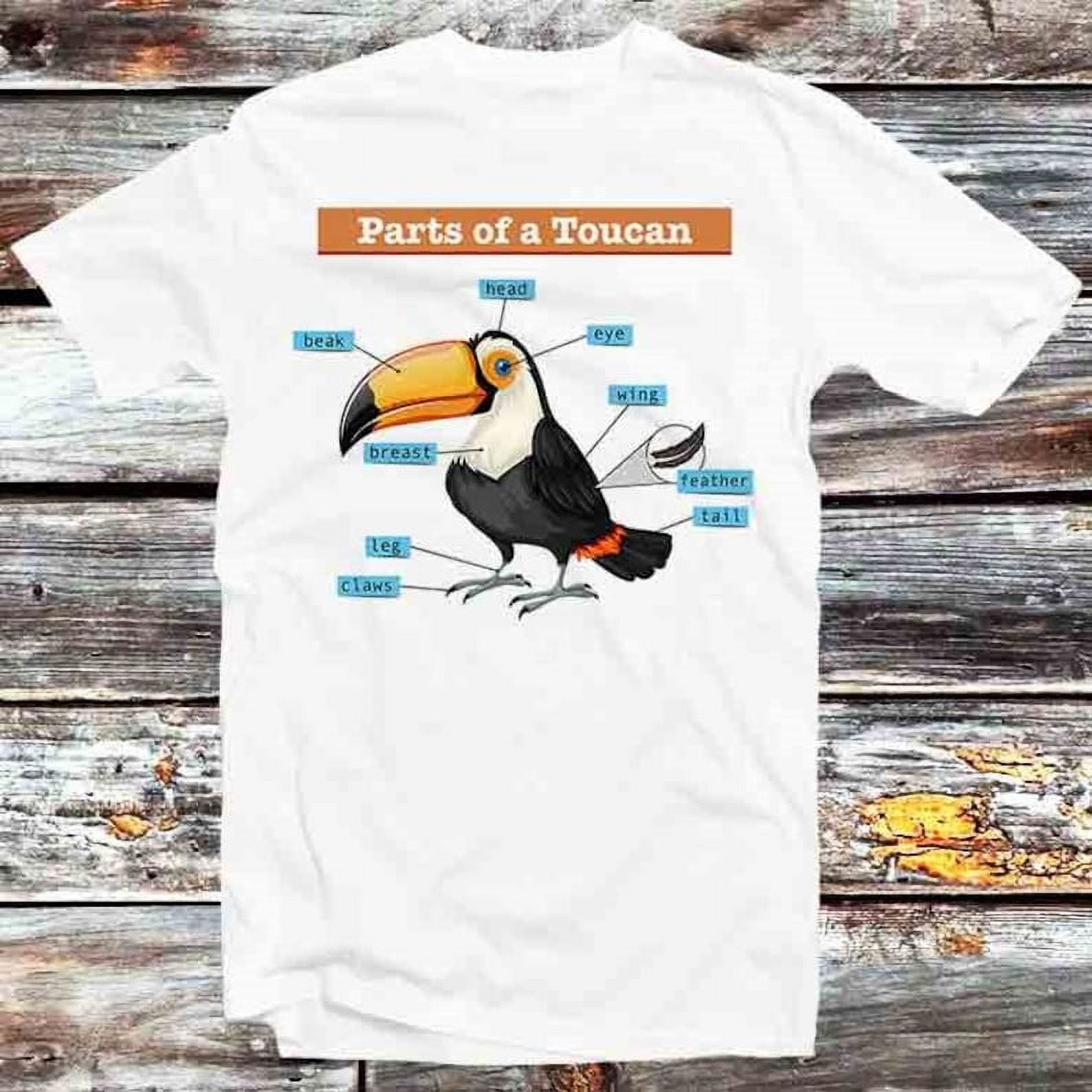 Anatomy Parts of A Toucan T Shirt Vintage Retro Cool Gift Mens Womens ...