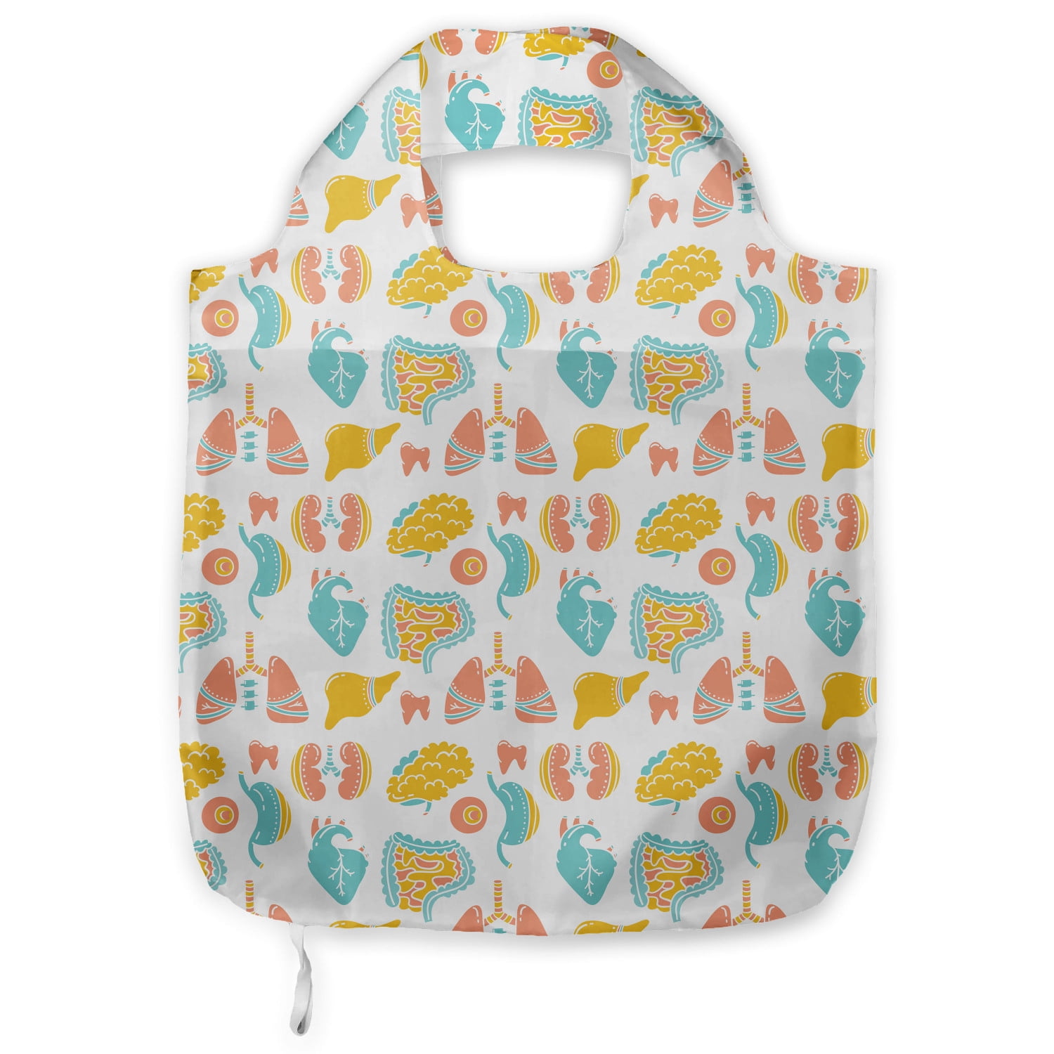 Anatomy Reusable Market Bag, Charming Depiction of Internal Organs ...