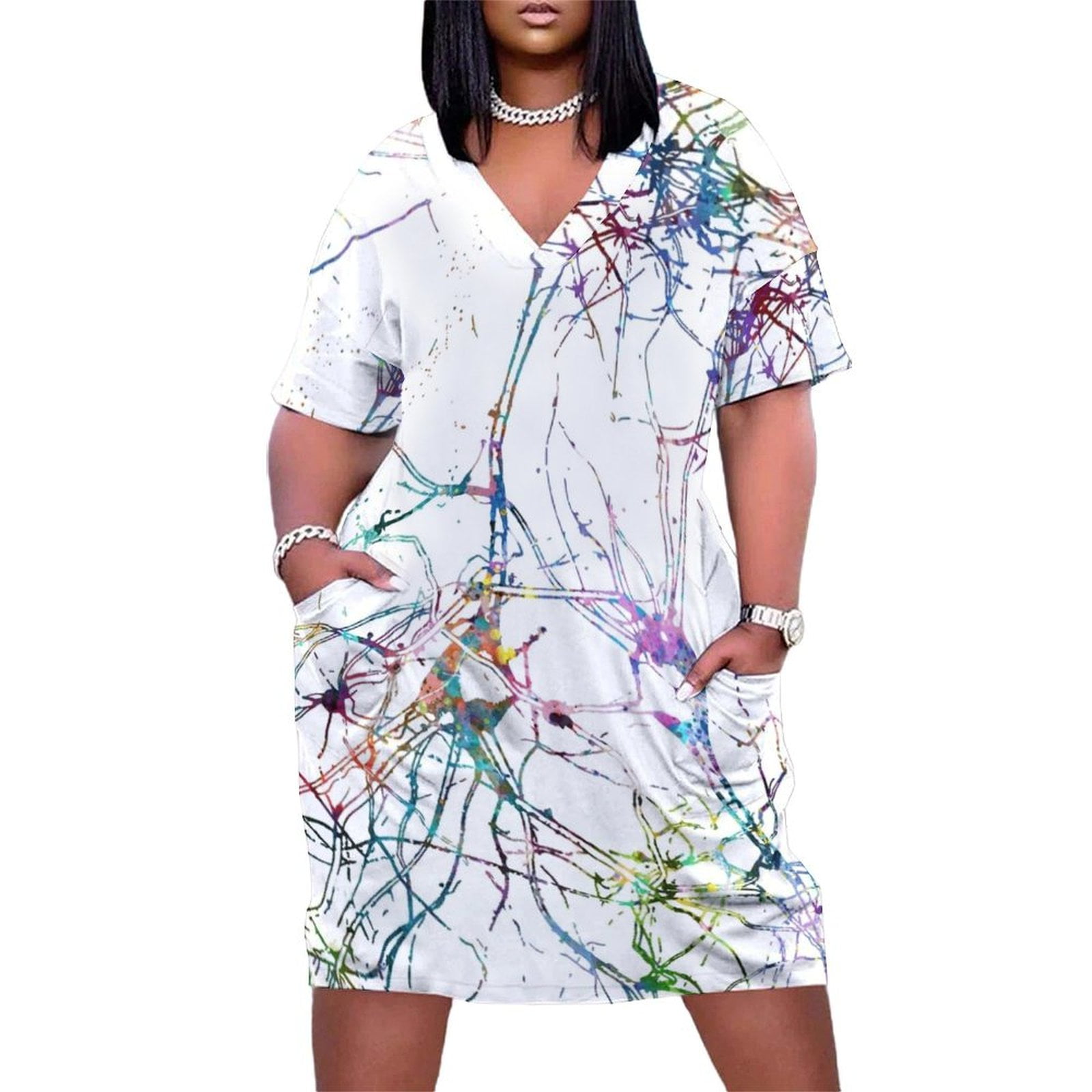 Anatomy and Biology of Human Cells Loose Pocket Dress summer dress ...