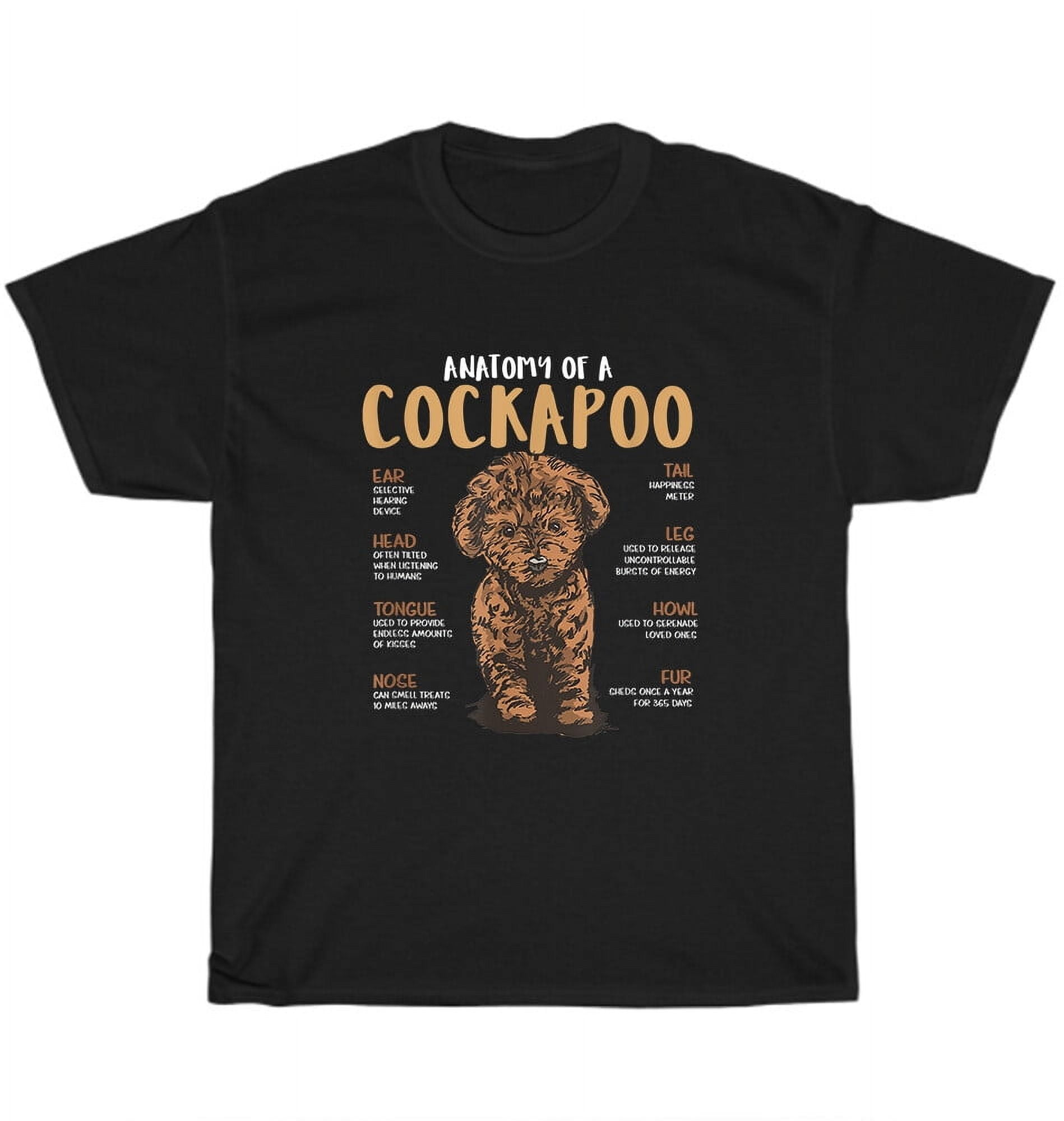 Anatomy of A Cockapoo Breed Dog Pet Hound Animal Lover T-Shirt Unisex ...
