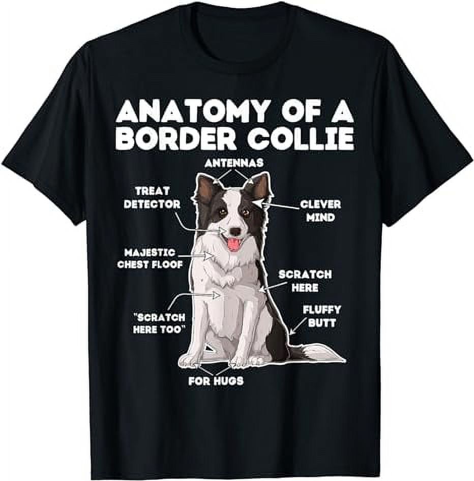 Anatomy of a Border Collie T-Shirt - Walmart.com