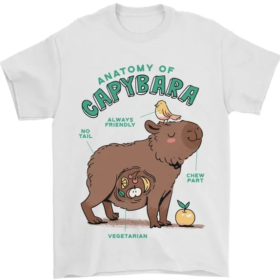 Anatomy of a Capybara Funny T-Shirt - Walmart.com