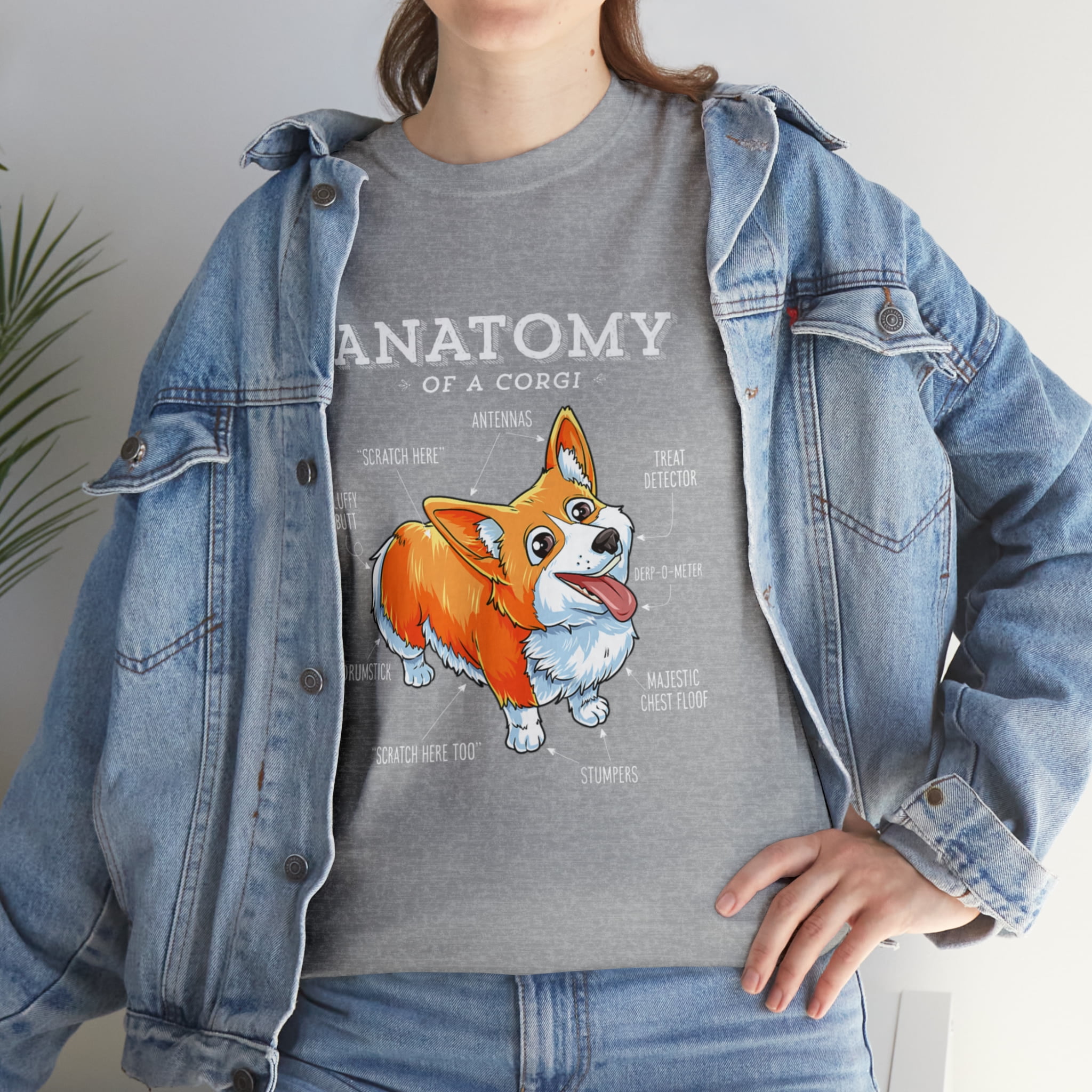 Anatomy of a Corgi Funny Corgis Dog Puppy T-Shirt - Walmart.com