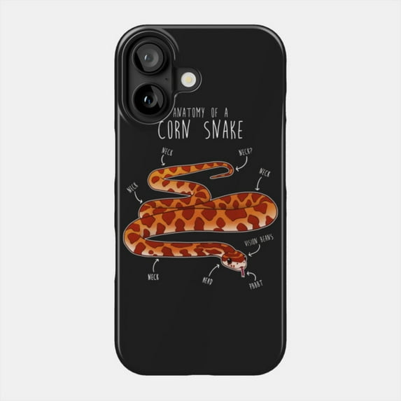 Anatomy of a Corn Snake Funny Diagram Case for Apple iPhone 11-17 ...