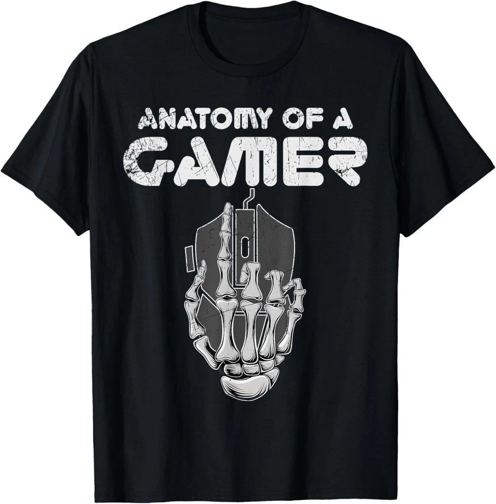 Anatomy of a Gamer Skeleton Hand Mouse Computer Video Gaming Unisex T ...