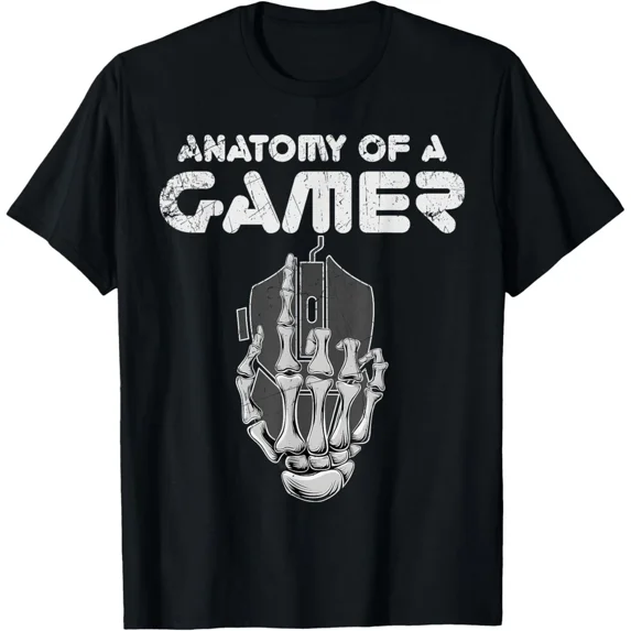 Anatomy of a Gamer Skeleton Hand Mouse Computer Video Gaming Unisex T ...