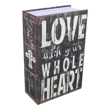 Free Shipping! Antique Map Book Lock Box with Key Lock - Walmart.com ...