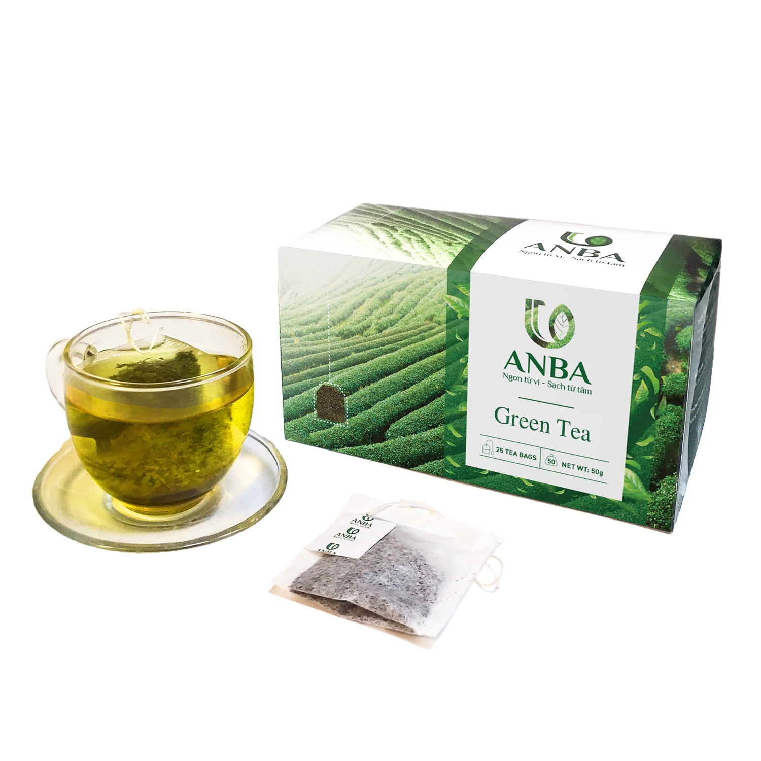 Anba_Green tea bag, 25 tea bags. box - Walmart.com