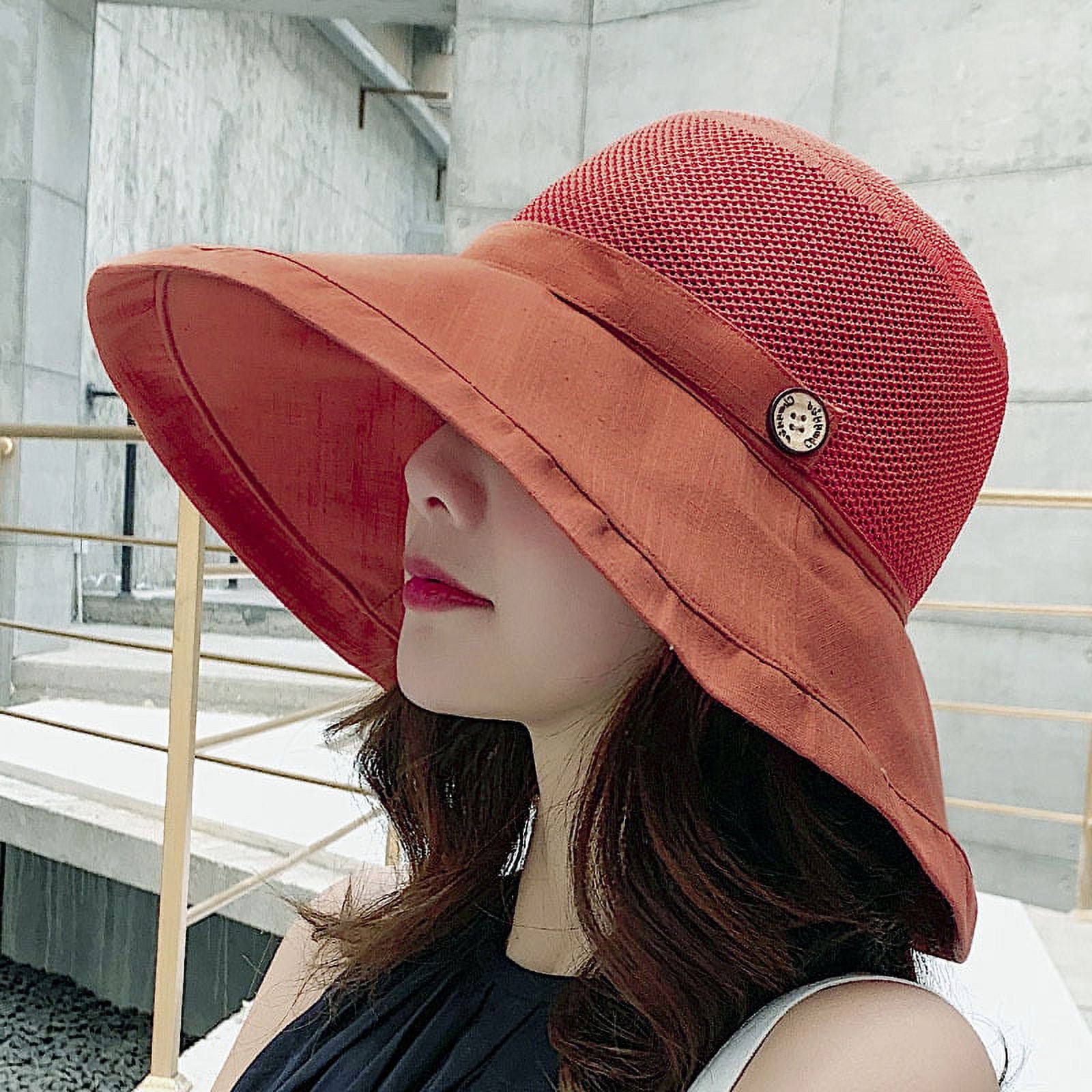 Anbech Summer Hats for Women Mesh Sun Beach Hat Womens Lightweight ...