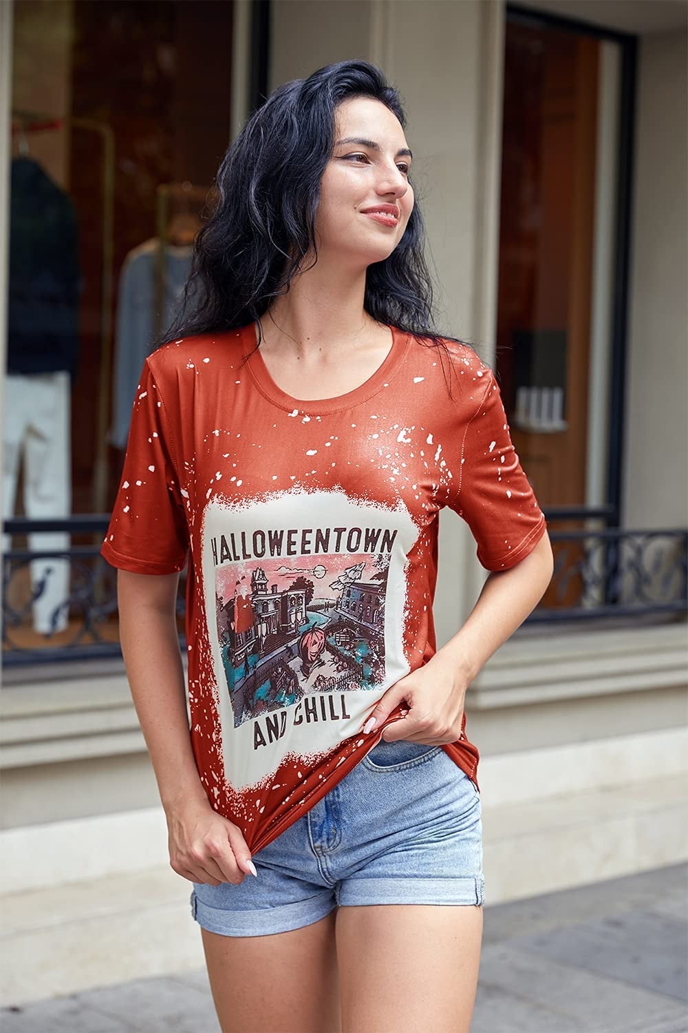 Anbech Women Hocus Pocus Shirts Graphics Tees Short Sleeve Casual Tops ...