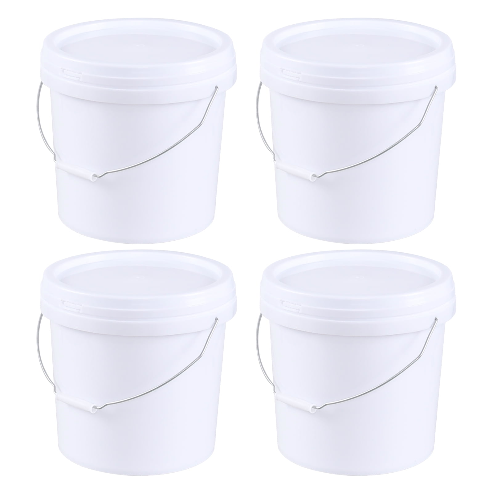 Anbers 4 Gallon Plastic Bucket Food Grade, Round Bucket with Sealed Lid ...