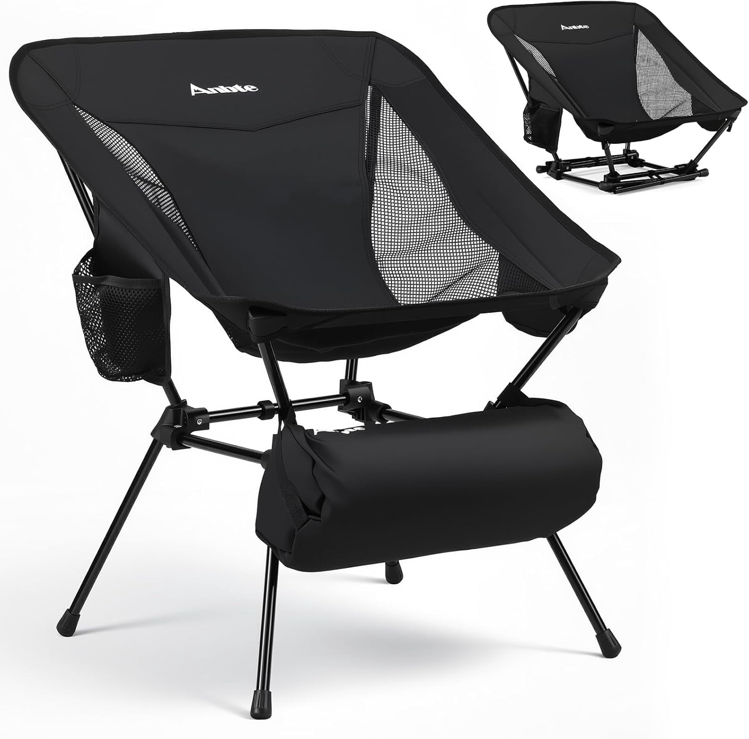 Anbte Extra Height & Width Portable Camping Chair, 400LBS Capacity ...