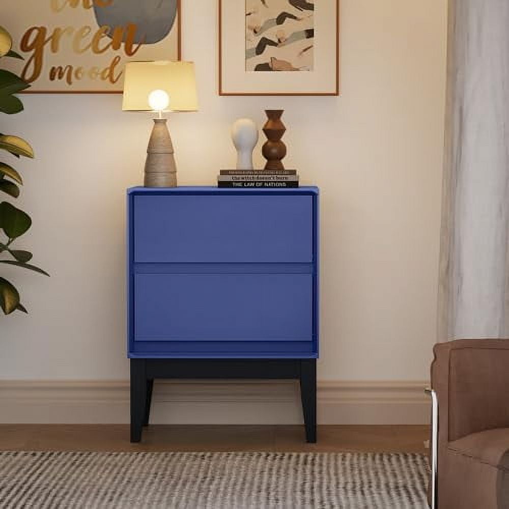 Anbuy Nightstands Set of 2, 2 Drawer Dresser for Bedroom Morden Bedside ...