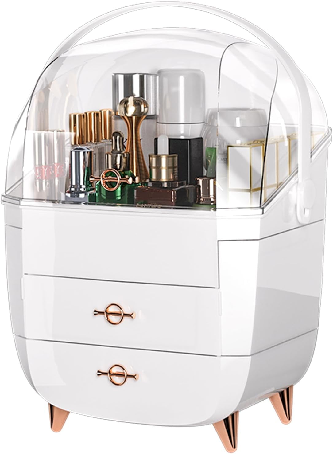 Ancaixin Makeup Organizer for Vanity, Portable Skincare Organizers with ...