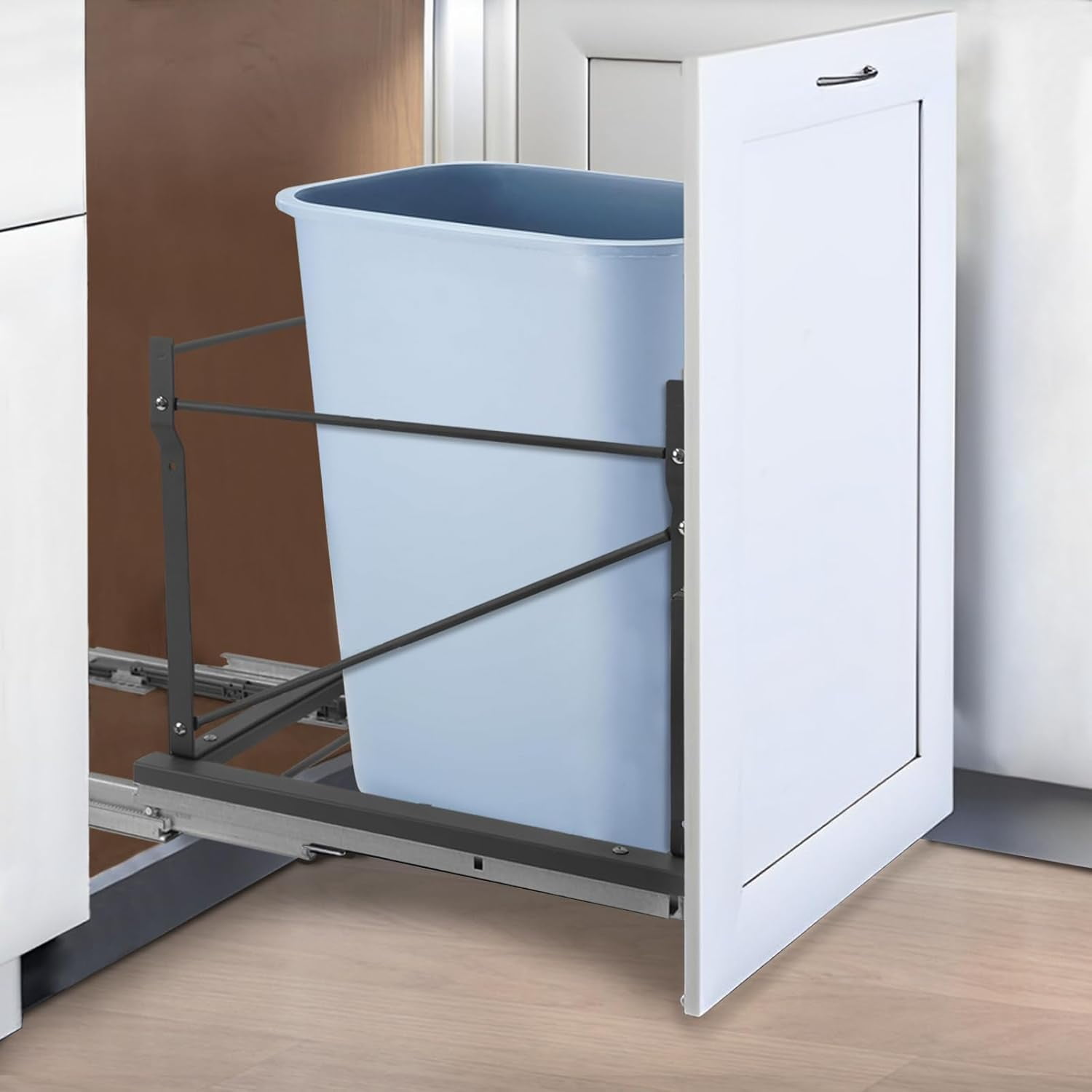 Ancaixin Pull Out Trash Can Under Cabinet, Cabinet Trash Can Pull Out ...