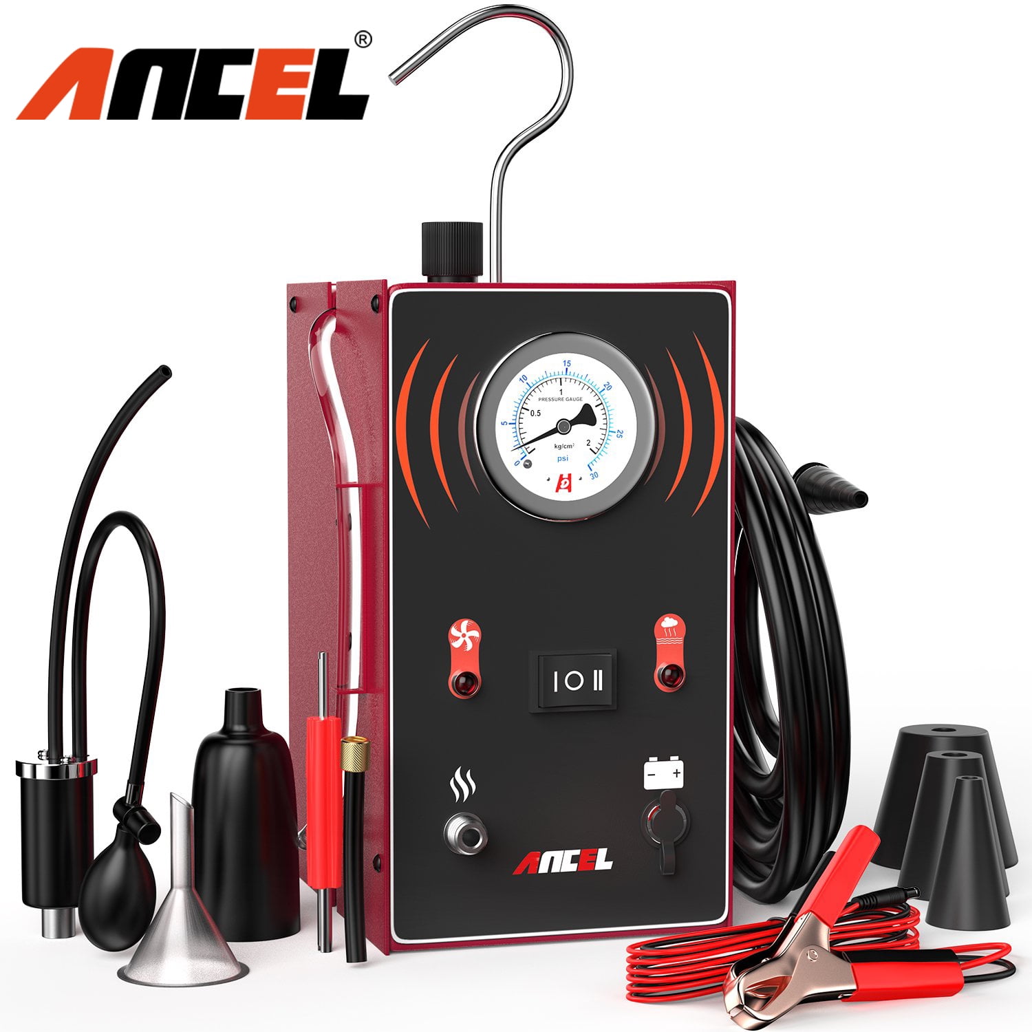 ANCEL S200 Car Smoke Leak Detector Oil Pipe Leaks Tester Evap Smoke Gas ...
