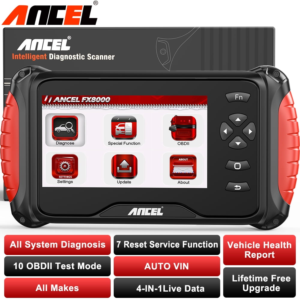 Ancel FX8000 Car Check Engine ABS Scan OBD2 Diagnostic Tool with All ...