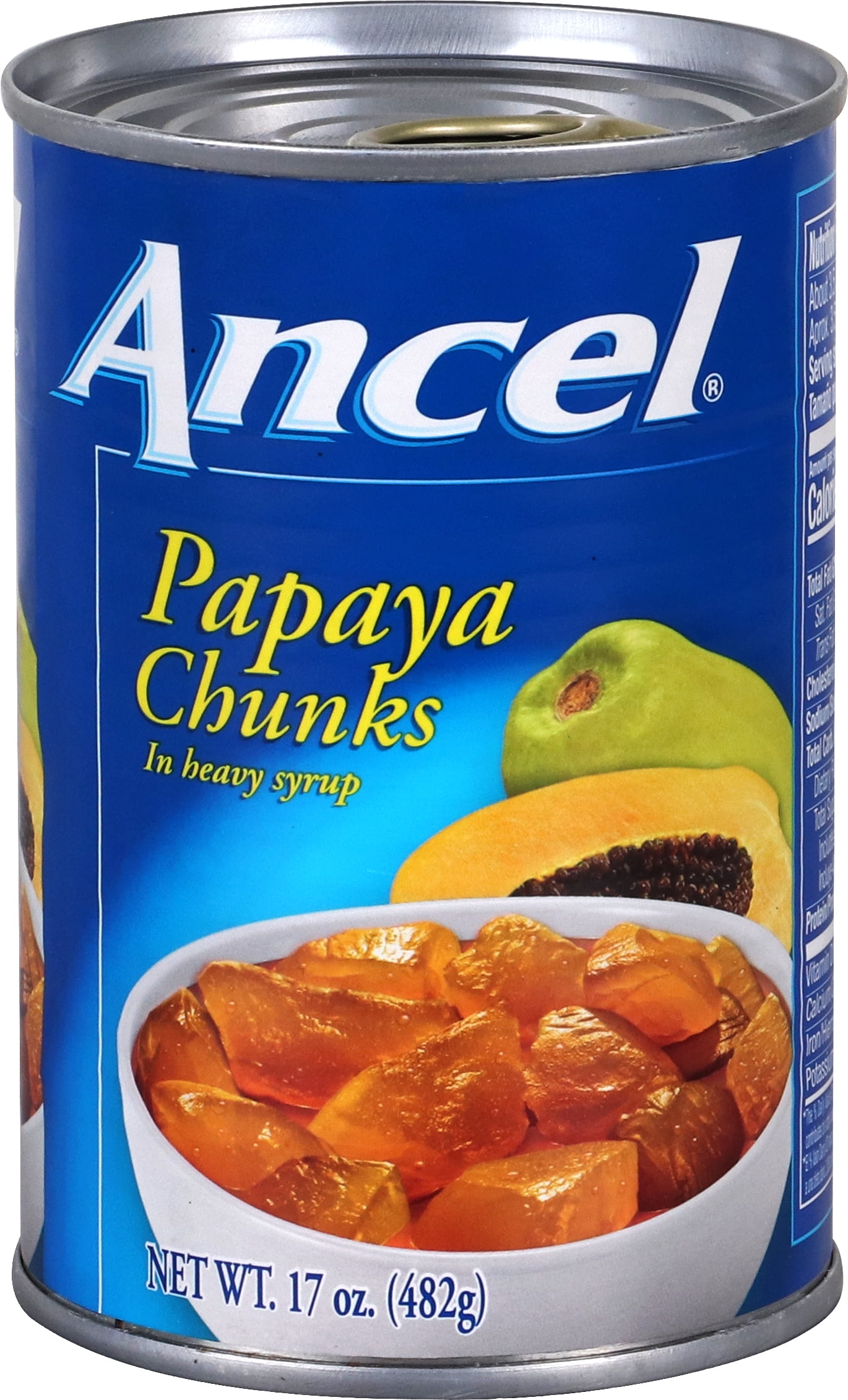 ANCEL Papaya Chunks 17 oz Preserves in Heavy Syrup for Desserts and ...