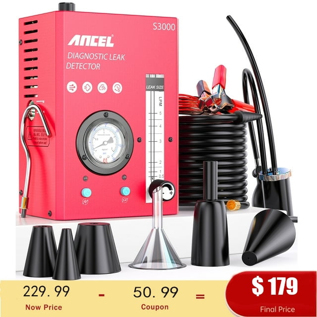Ancel S3000 Car Smoke Machine Leak Detector All Pipe EVAP Vacuum ...