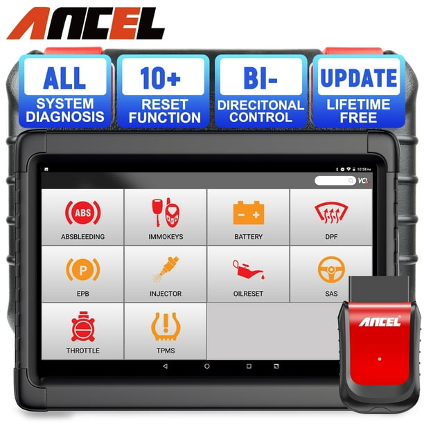 Ancel X6 Automotive Bi-directional Full System OBD2 Scanner Code Reader ...