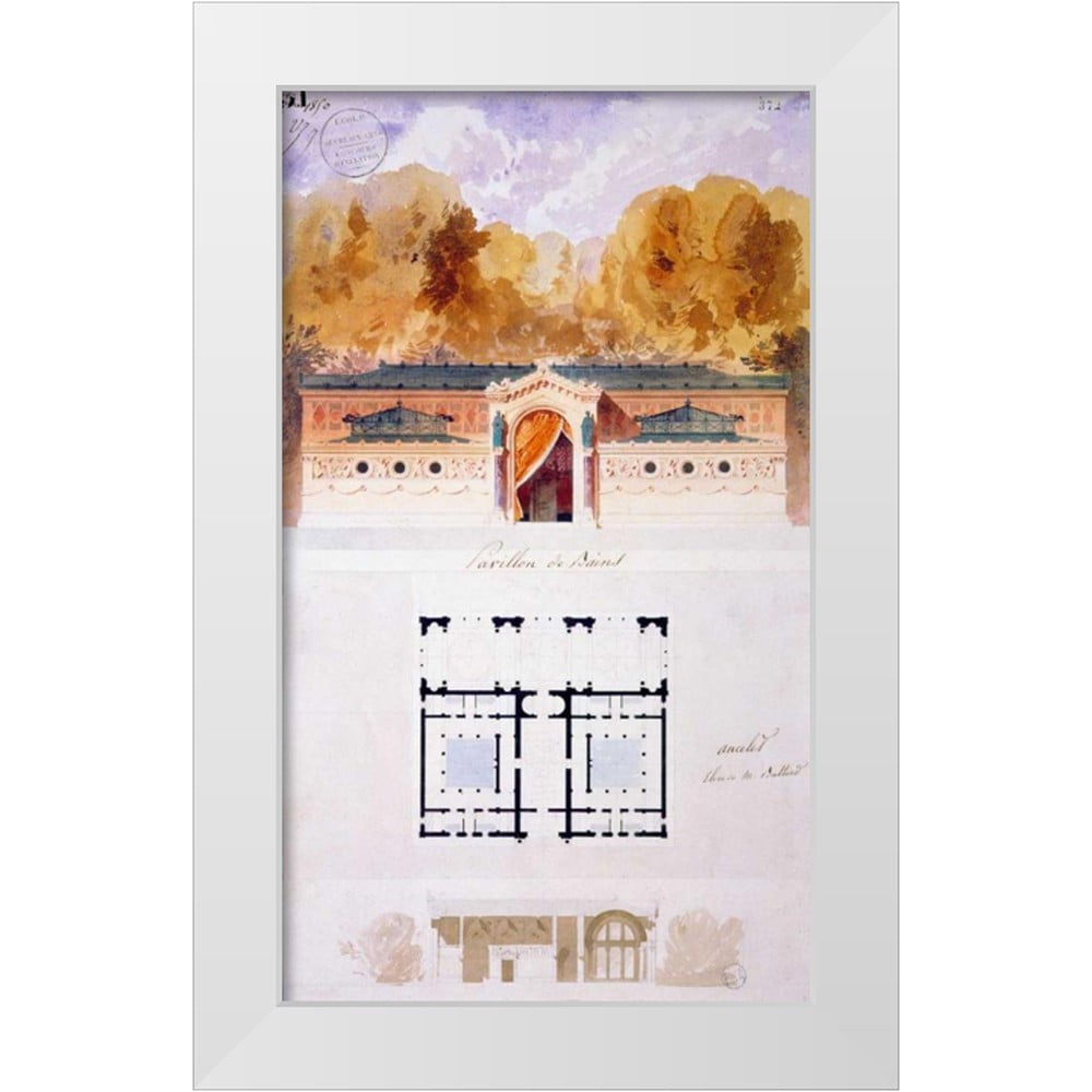Ancelet, Gabrielle-August 10x14 White Modern Wood Framed Museum Art ...