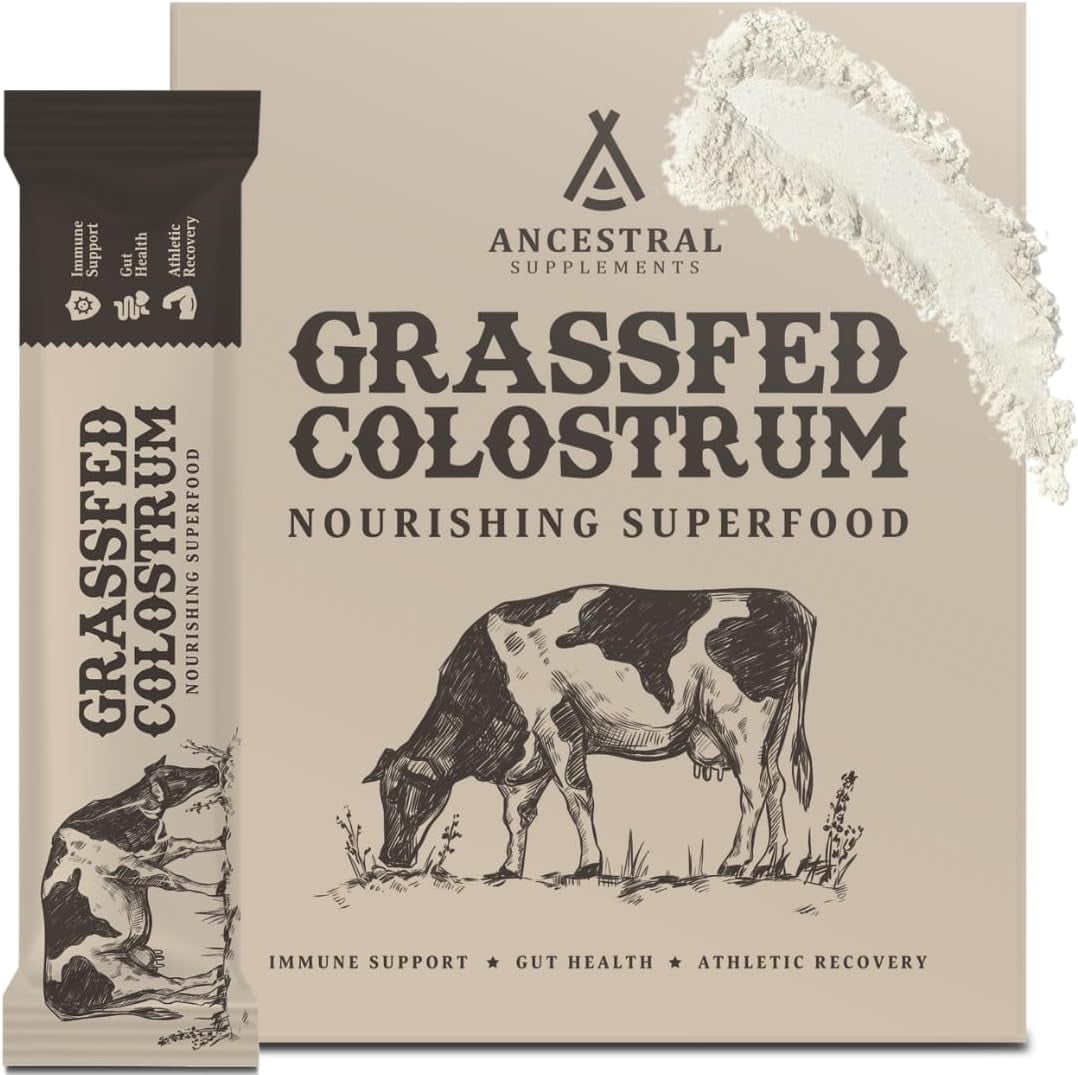 Ancestral Supplements Grass Fed Beef Bovine Colostrum Powder Packets ...