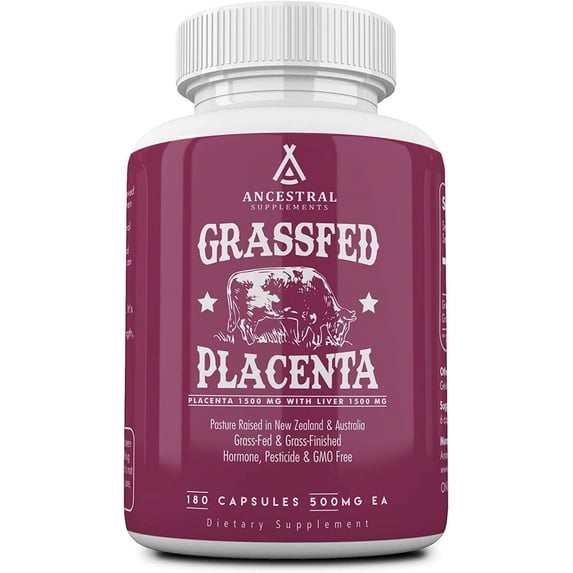Ancestral Supplements Grass Fed Placenta Supplement with Liver ...