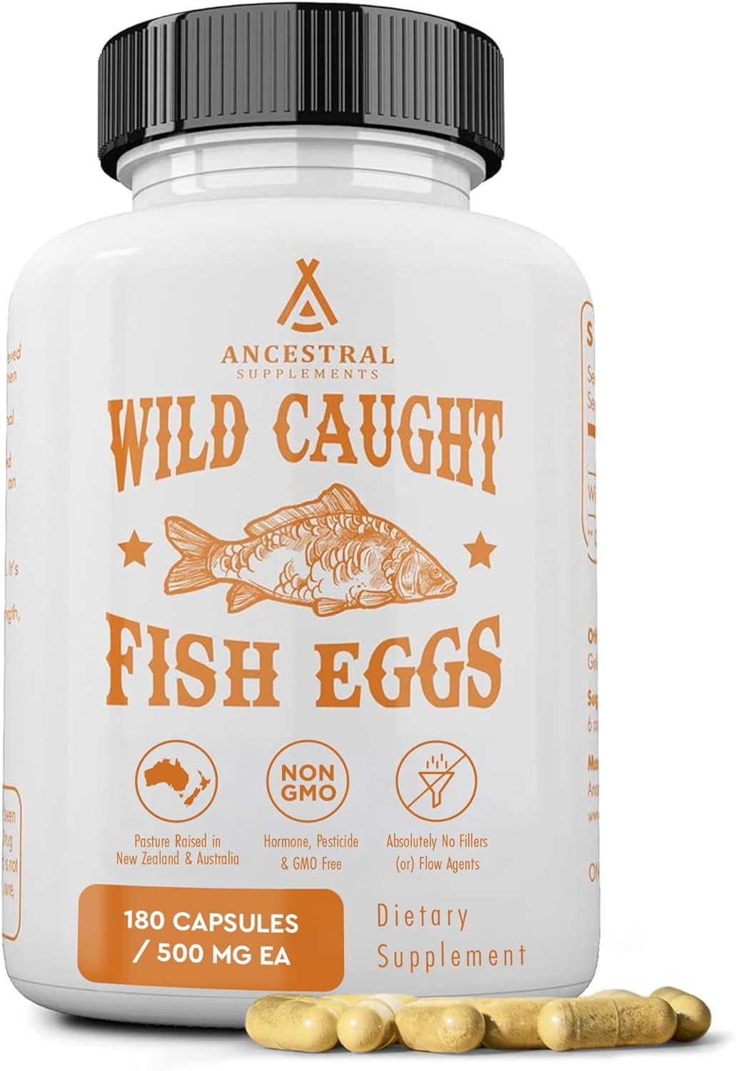 Ancestral Supplements Wild Caught Fish Eggs, Omega-3, Vitamin D, K2, A ...