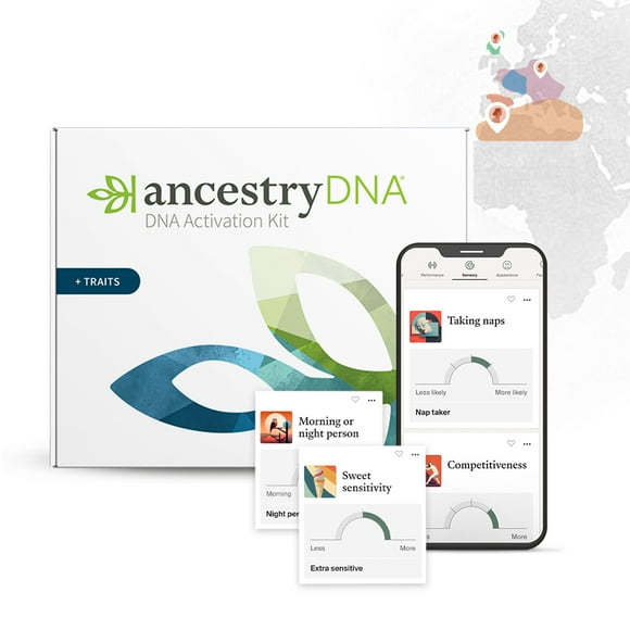 AncestryDNA + Traits: Genetic + Traits Test, Testing Kit with 35 ...