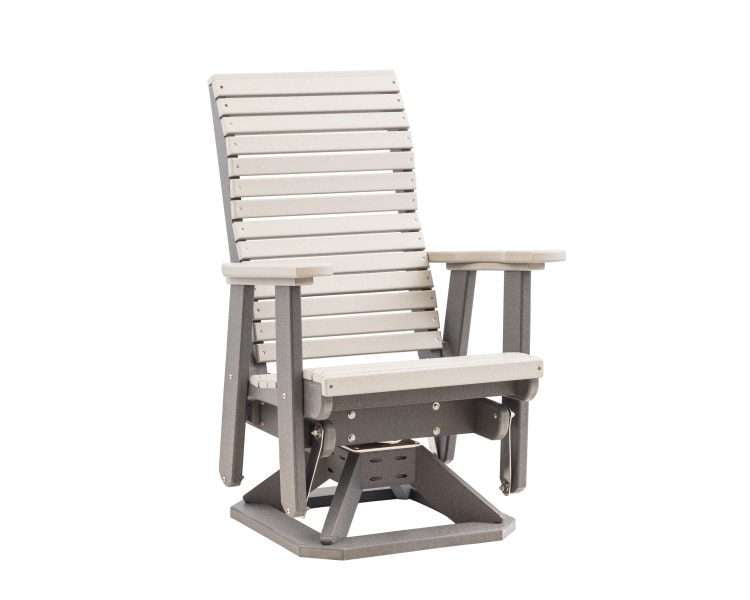 Anchor Bay Amish Crafted Poly Outdoor Glider, High-Back, Light Gray on ...