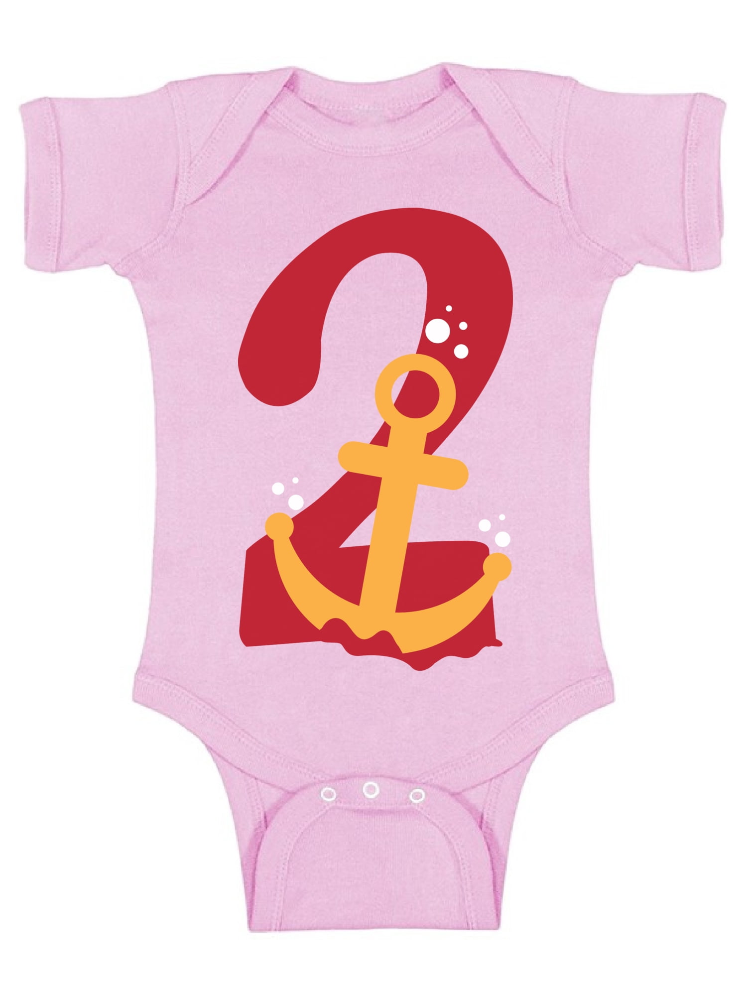 Anchor Birthday Baby Bodysuit Short Sleeve Anchor Gifts for 2 Years Old ...