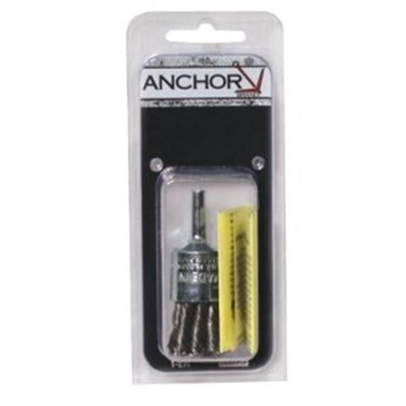 Knot Wire End Brush, Carbon Steel, 3/4 in x 0.20 in, Stem Mounted ...