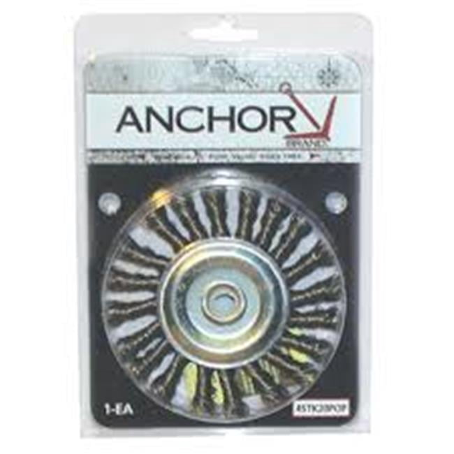 Stringer Bead Wheel Brushes, 6 in dia x 3/6 in W, 0.02 in, Stainless ...