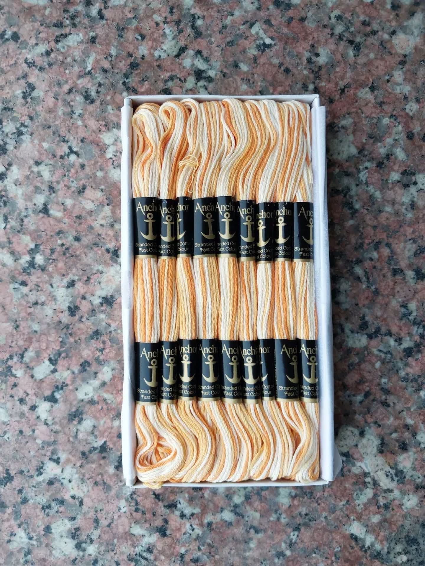 Anchor Cross Stich/Long Stich Embroidery Cotton Threads 25 Skeins ...