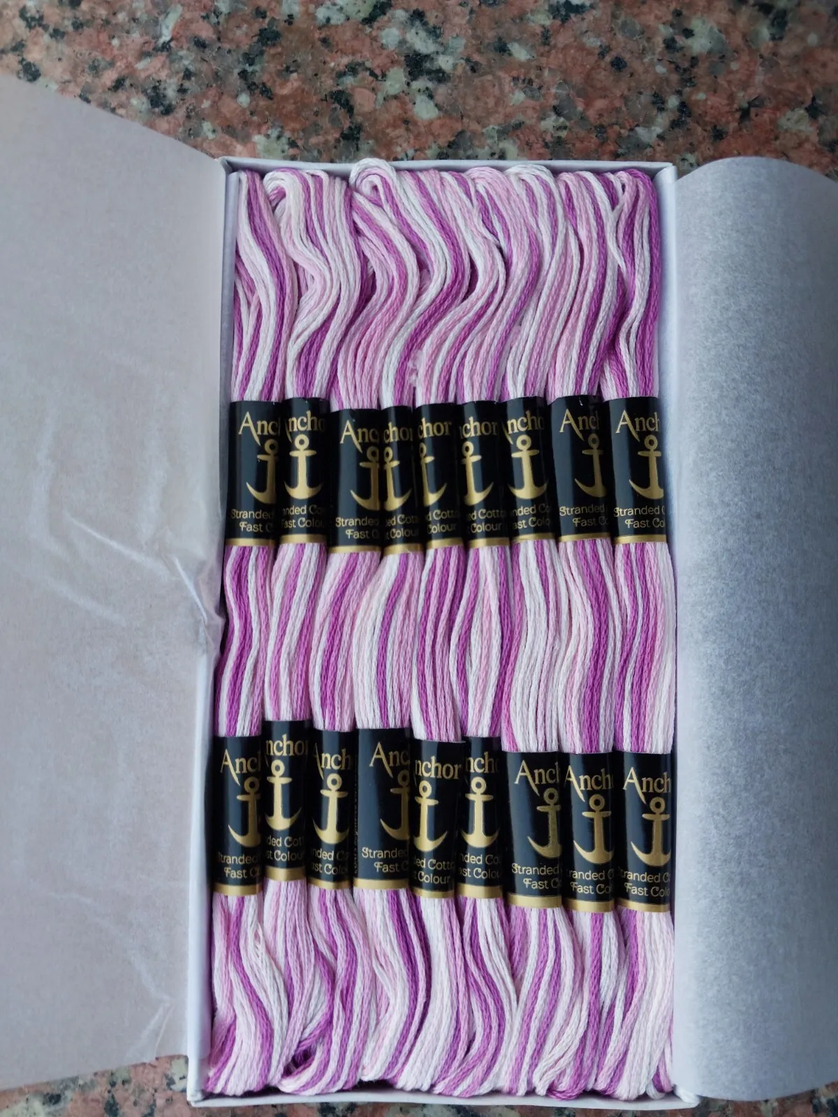 Anchor Cross Stich/Long Stich Embroidery Cotton Threads 25 Skeins ...