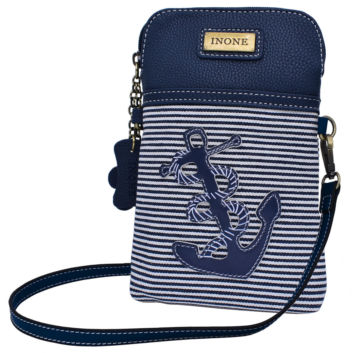 inOne Anchor Crossbody Bag Nautical iPhone Cell Phone Holder PU Leather ...