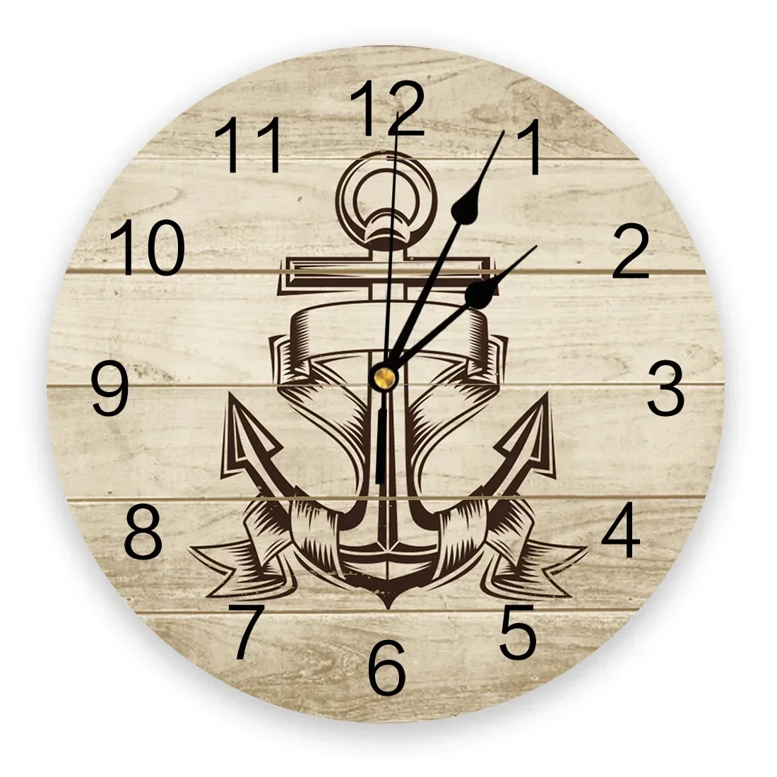 Anchor Docked In The Deck Net Creative Wall Clock For Home Office ...