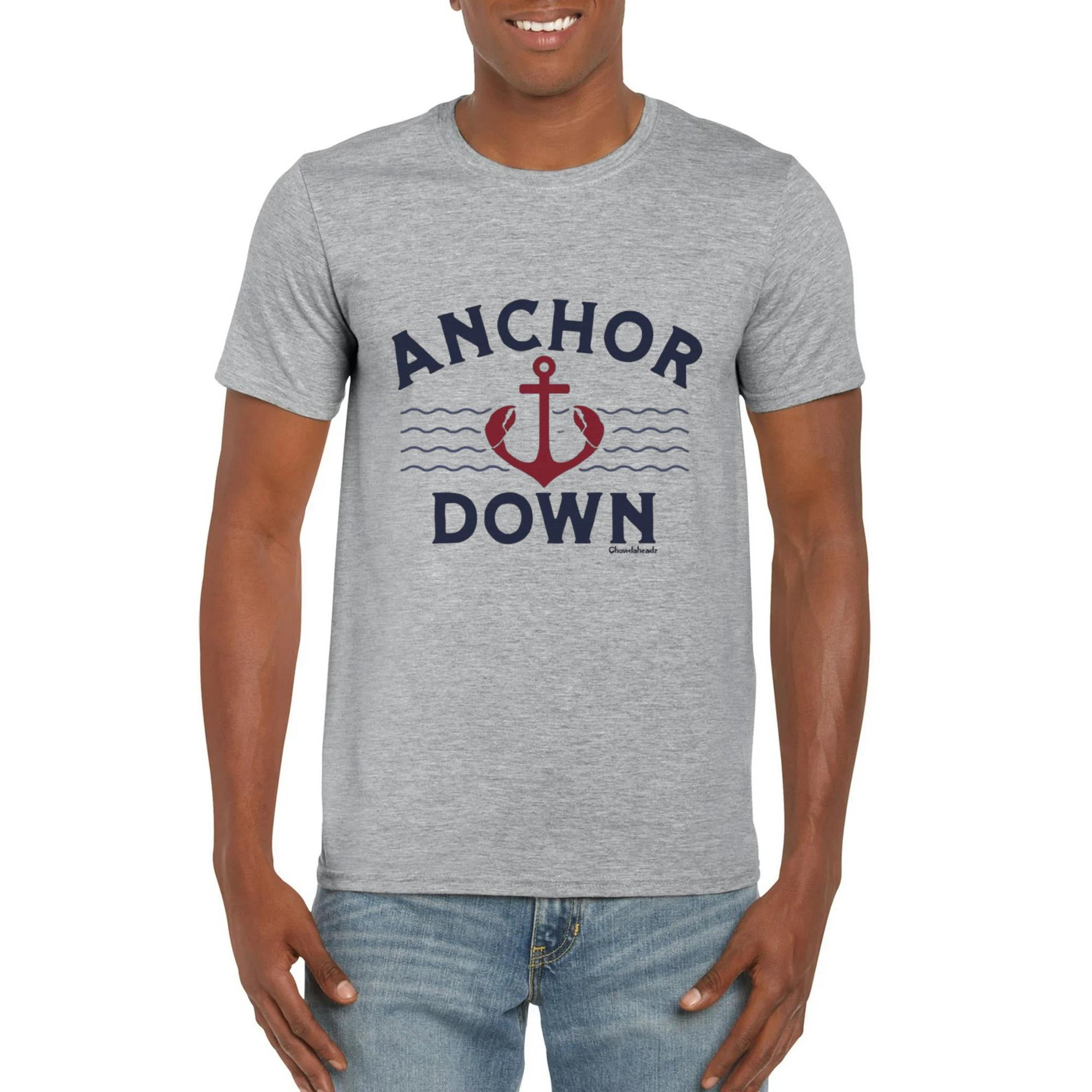 Anchor Down Nautical Theme Boat Ocean Life Summer Vibes T-Shirt Design ...