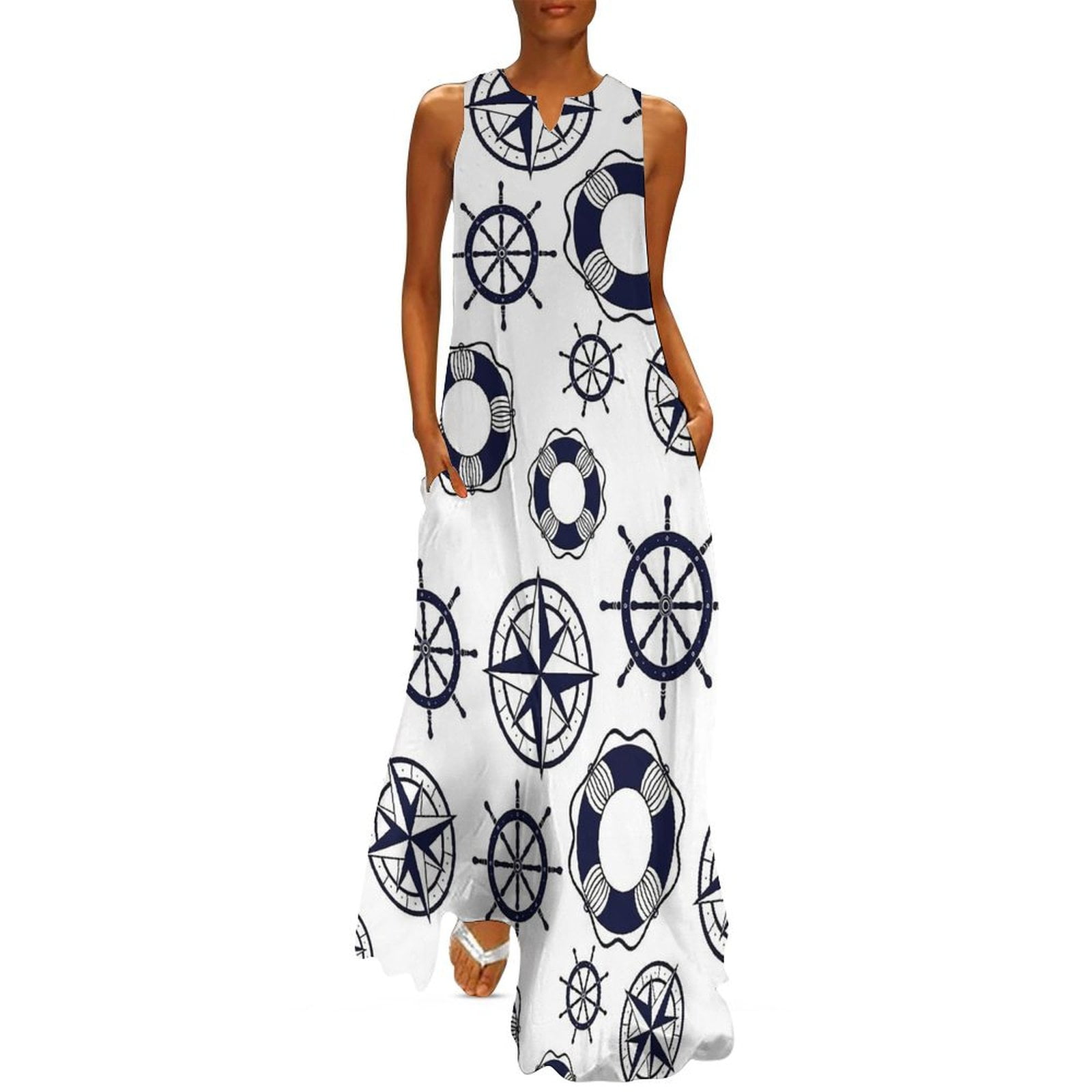 Anchor Dress Summer Nautical Marine and Navy Equipment Street Wear ...