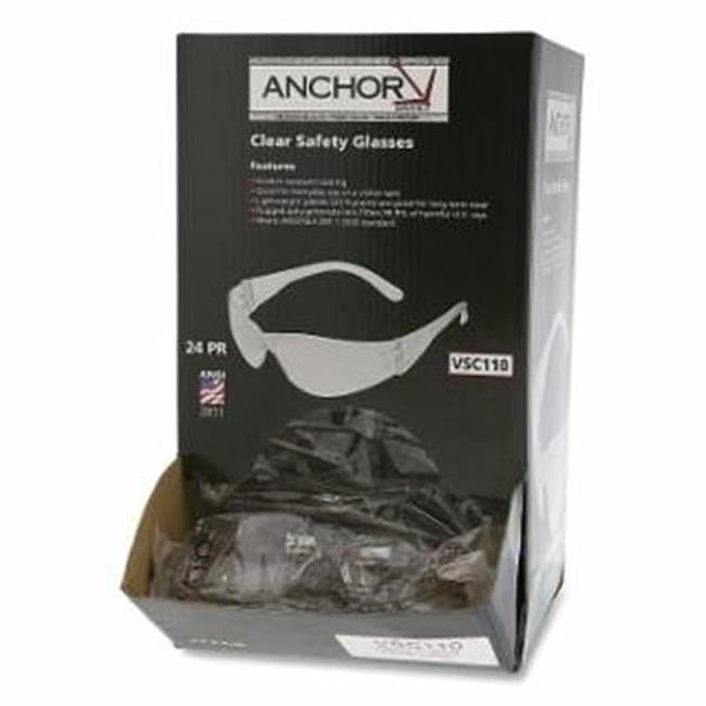 Anchor Frameless Safety Glasses Dispenser Box, Clear - 24 Count ...