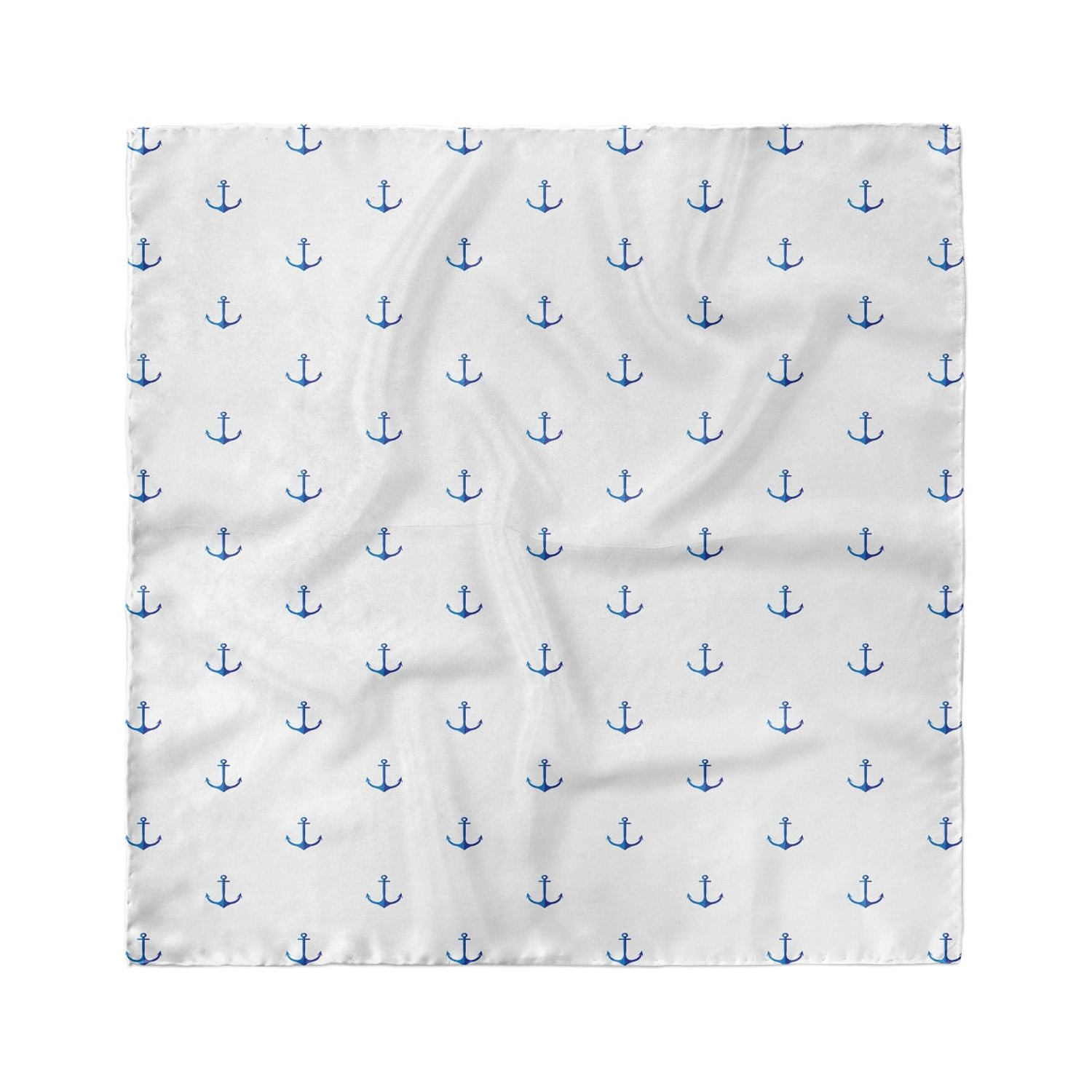 Anchor Head Scarf, Vivid Blue Anchor, Head Wrap, 3 Sizes, by Ambesonne ...