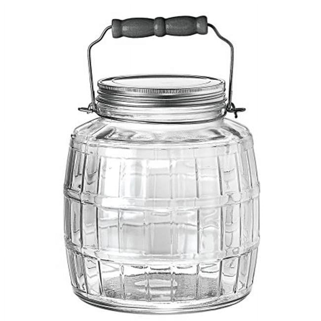 Anchor Hocking 1 Gallon Barrel Jar With Metal Lid 85728 - Pack of 2 ...