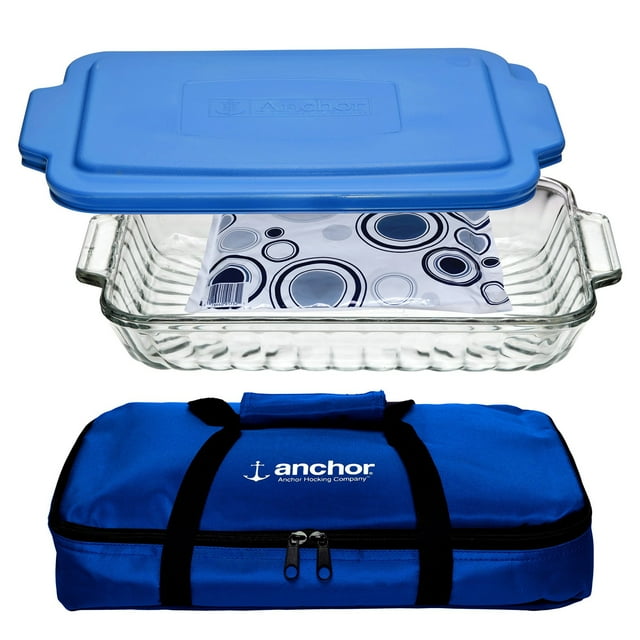 Anchor Hocking 3-Piece Bakeware Set, Clear - Walmart.com
