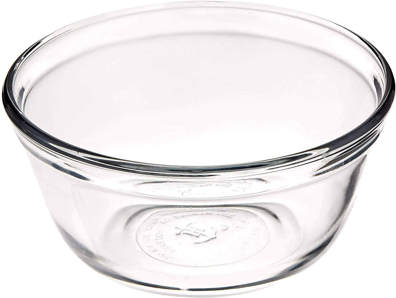 Anchor Hocking 4 Quart Large Prep Microwave Safe Microwavable Glass Mixing Bowl