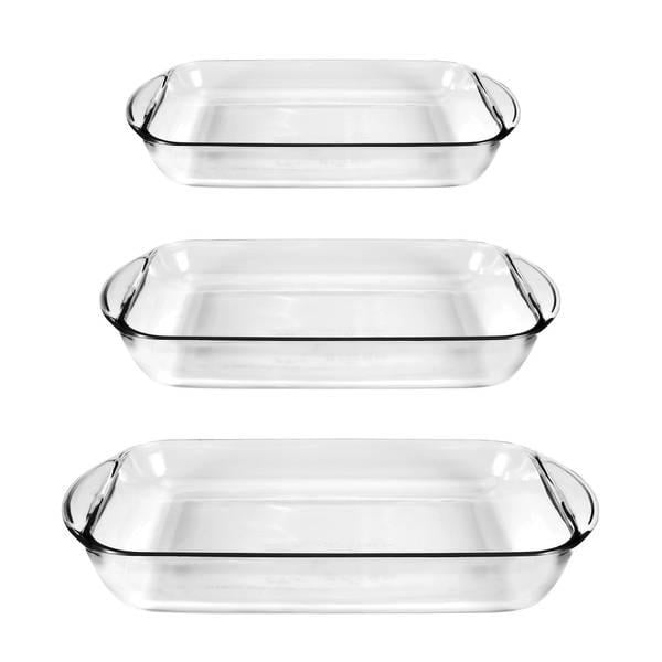 Anchor Hocking Anchor Hocking 3 Piece Rectangular Glass Bakeware Set ...