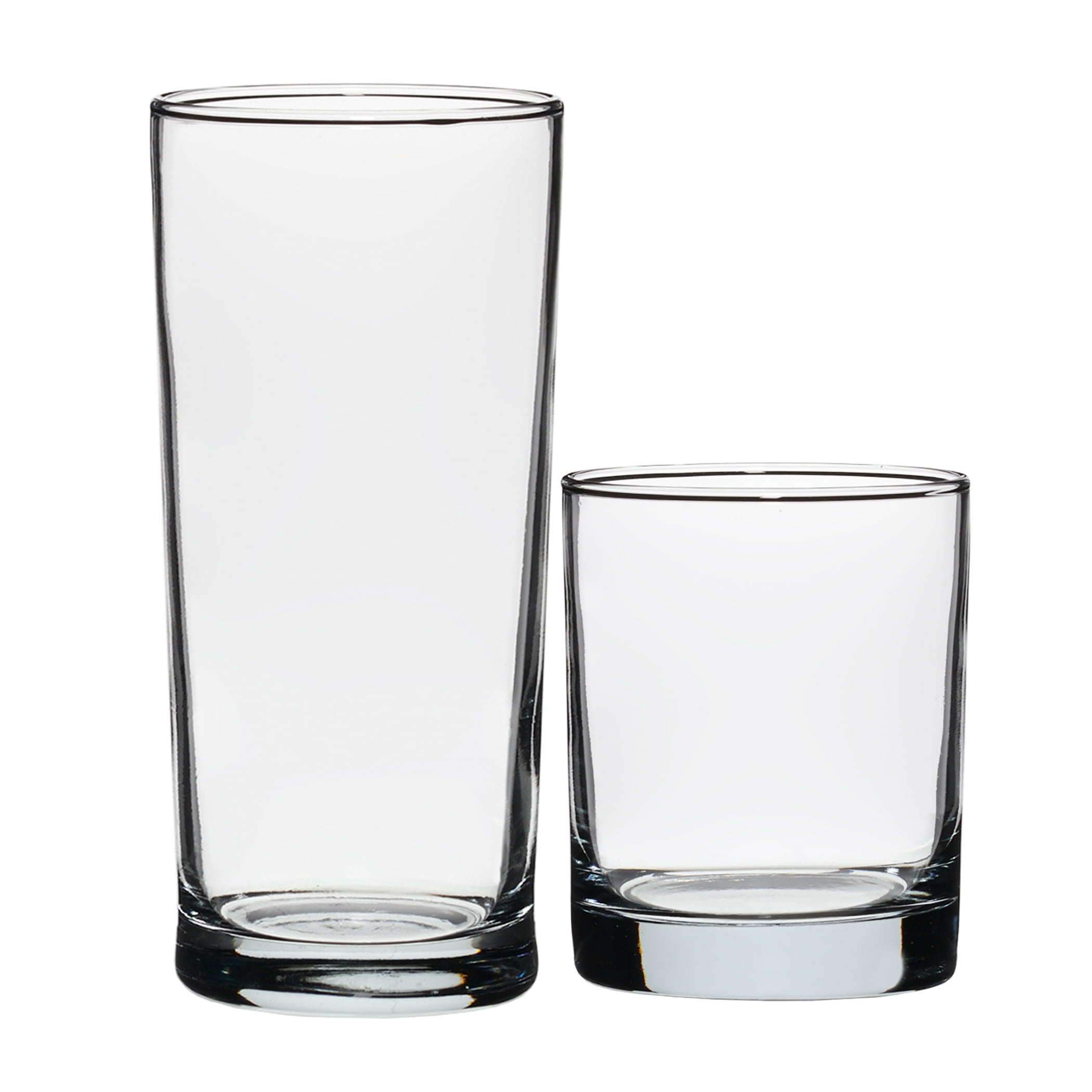 Anchor Hocking Chelsea 12 Piece Drinking Glass Set, 6 Tea Glasses & 6 ...