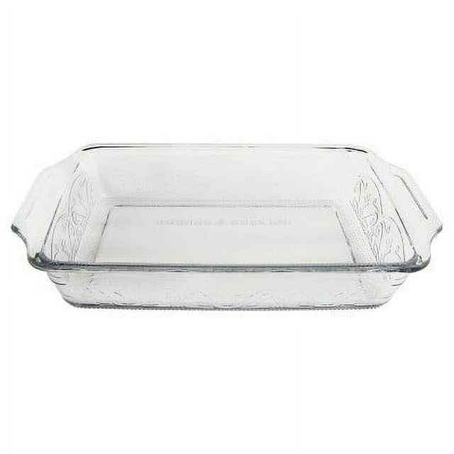 Anchor Hocking Embossed Glass Baking Dish, 3 Quart - Walmart.com
