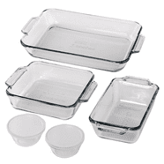 Pyrex Basics Glass Bakeware Dish, 3 Quart, Perfect for Baking & Cooking ...