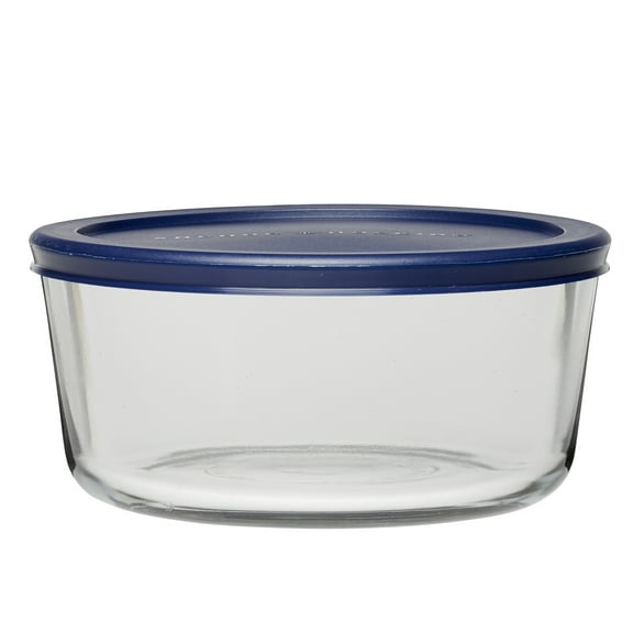 Anchor Hocking Glass Food Storage Containers with Lids, 1 Cup Round ...